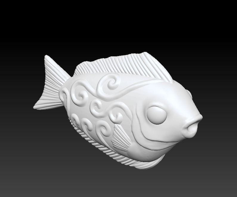 Original new goldfish 3D model download goldfish sculpture 3D 3D model ...