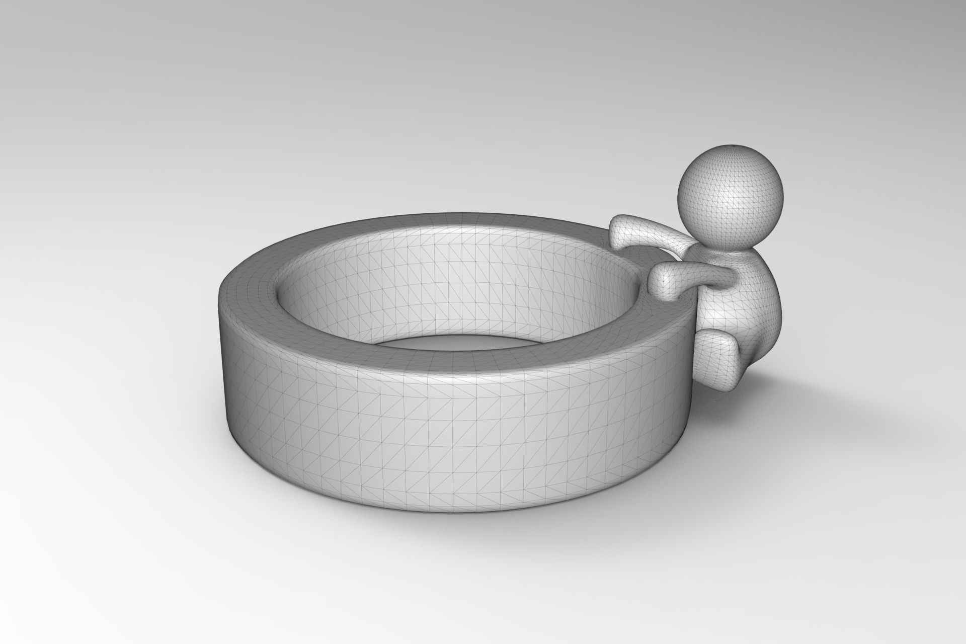 Round Tea Cup Holder 3D model 3D printable | CGTrader