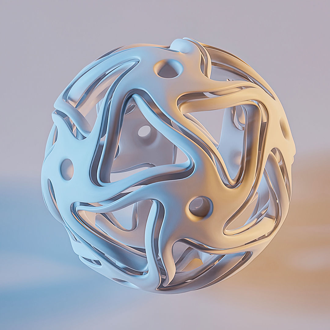 Linked Starball Twisted Loop 3D model 3D printable | CGTrader