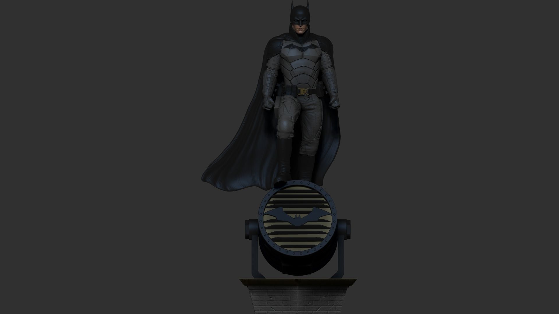 The Batman 2022 on batsignal 3D model 3D printable | CGTrader