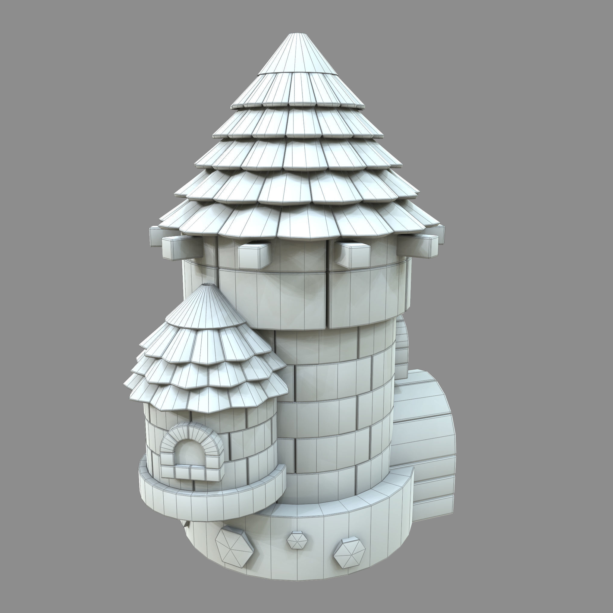 3D model Stylized Tower 3d model VR / AR / low-poly | CGTrader