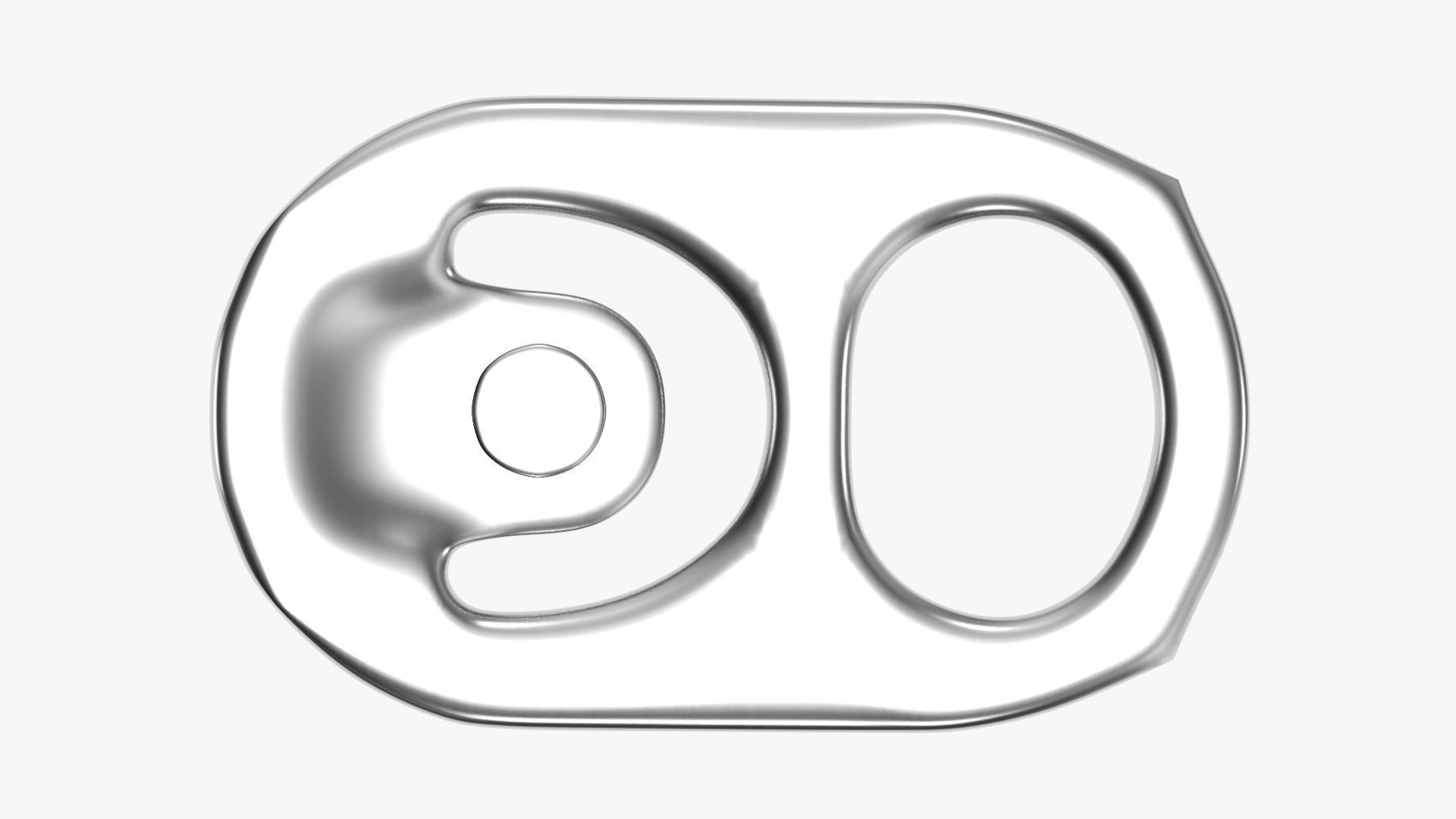 Metal Soda Can Tab 3D model | CGTrader