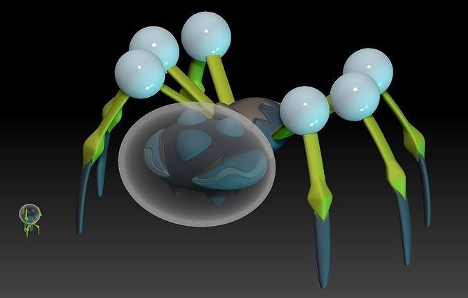 Pokemon Dewpider Araquanid 3D model 3D printable | CGTrader