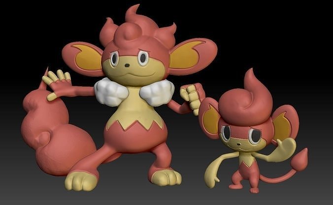 Pokemon Pansear Simisear 3D model 3D printable | CGTrader
