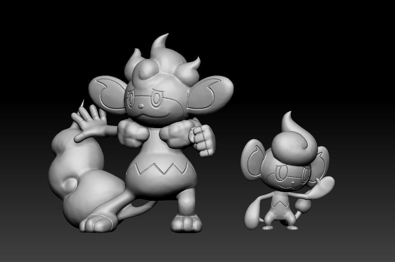 Pokemon Pansear Simisear 3D model 3D printable | CGTrader