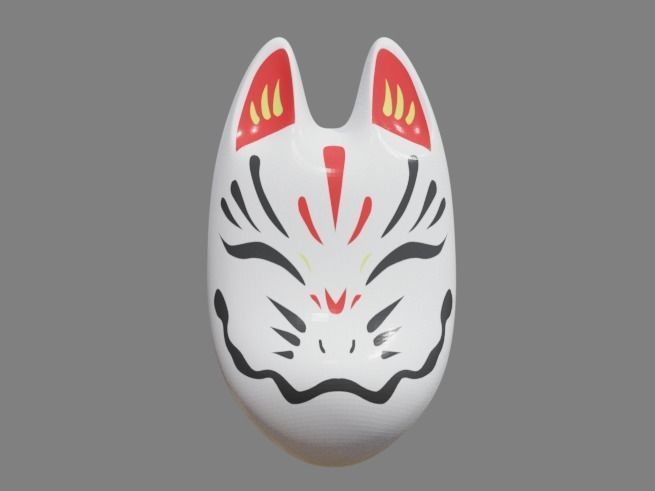 Fox mask 3D model | CGTrader