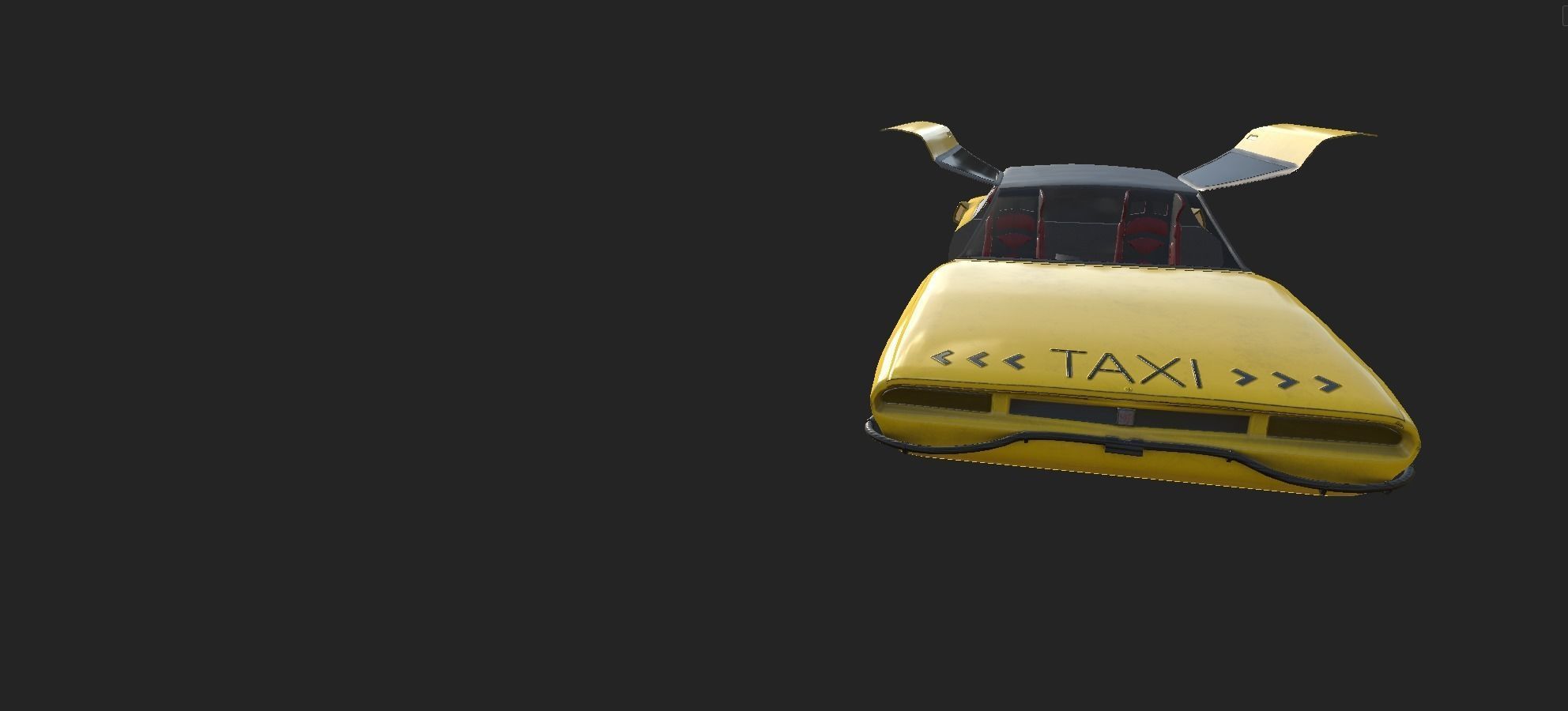 Sci-fi Taxi 3D model | CGTrader