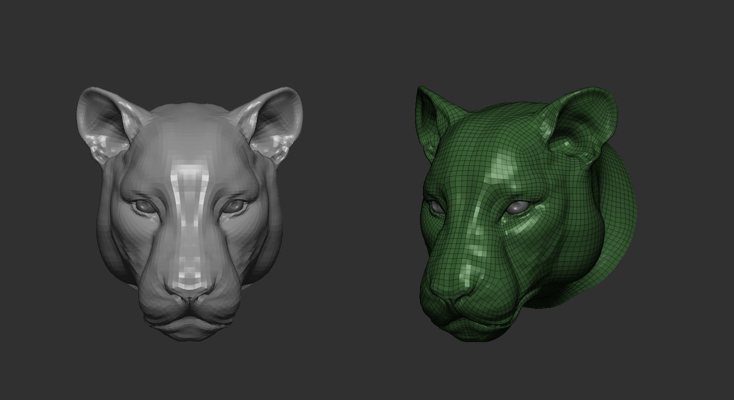 Tigers head 3D model 3D printable | CGTrader