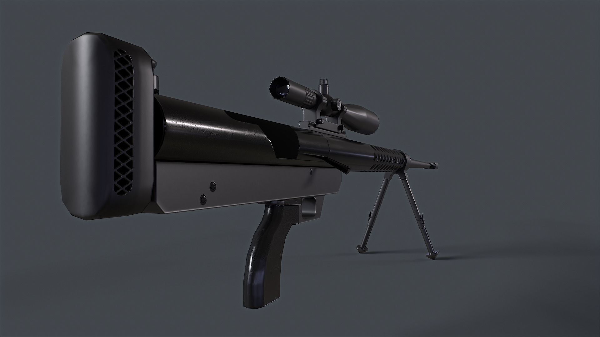 3D model Shaher Iranian heavy rifle VR / AR / low-poly | CGTrader