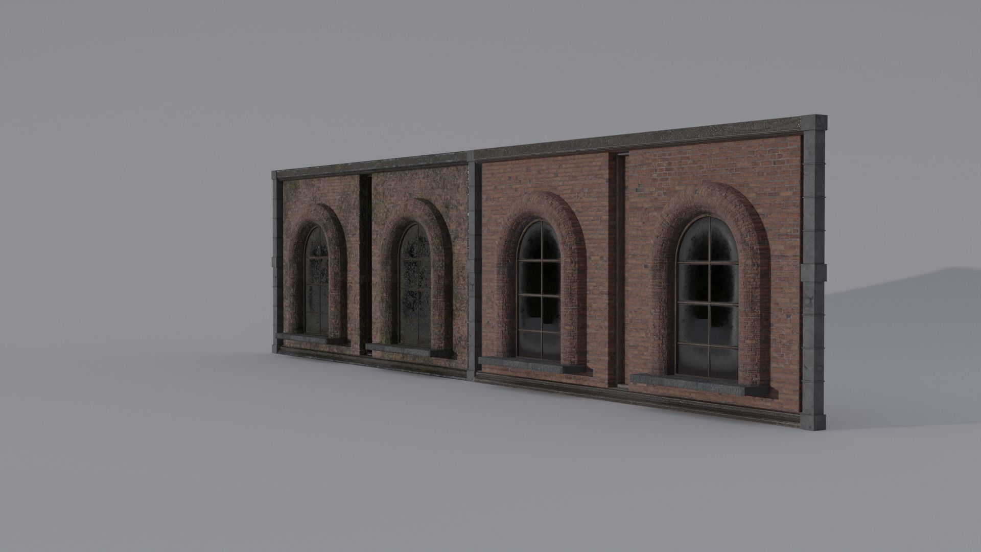 Low Poly Wall with two texture options moss wall Source Files free VR ...