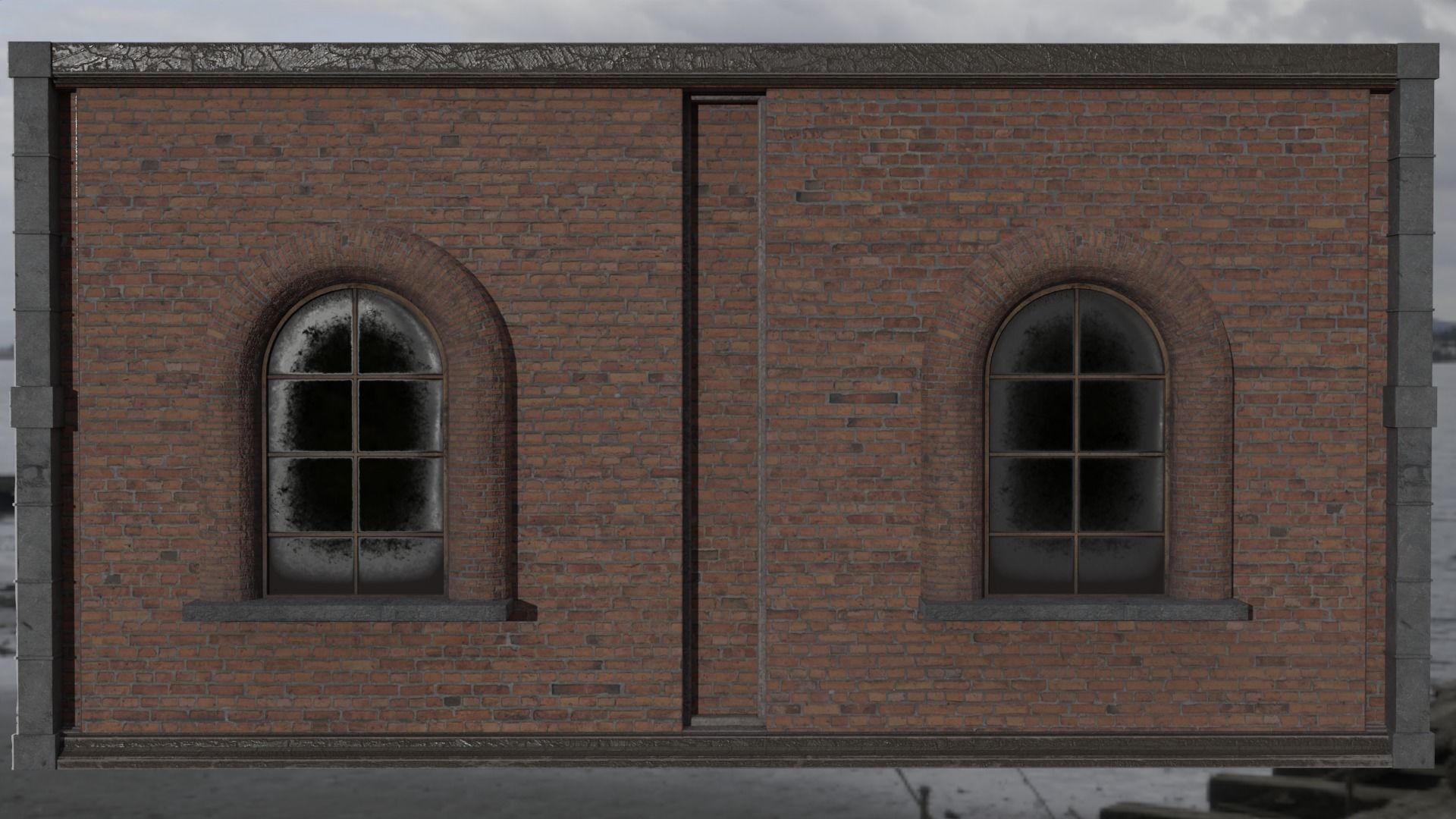 Low Poly Wall with two texture options moss wall Source Files free VR ...