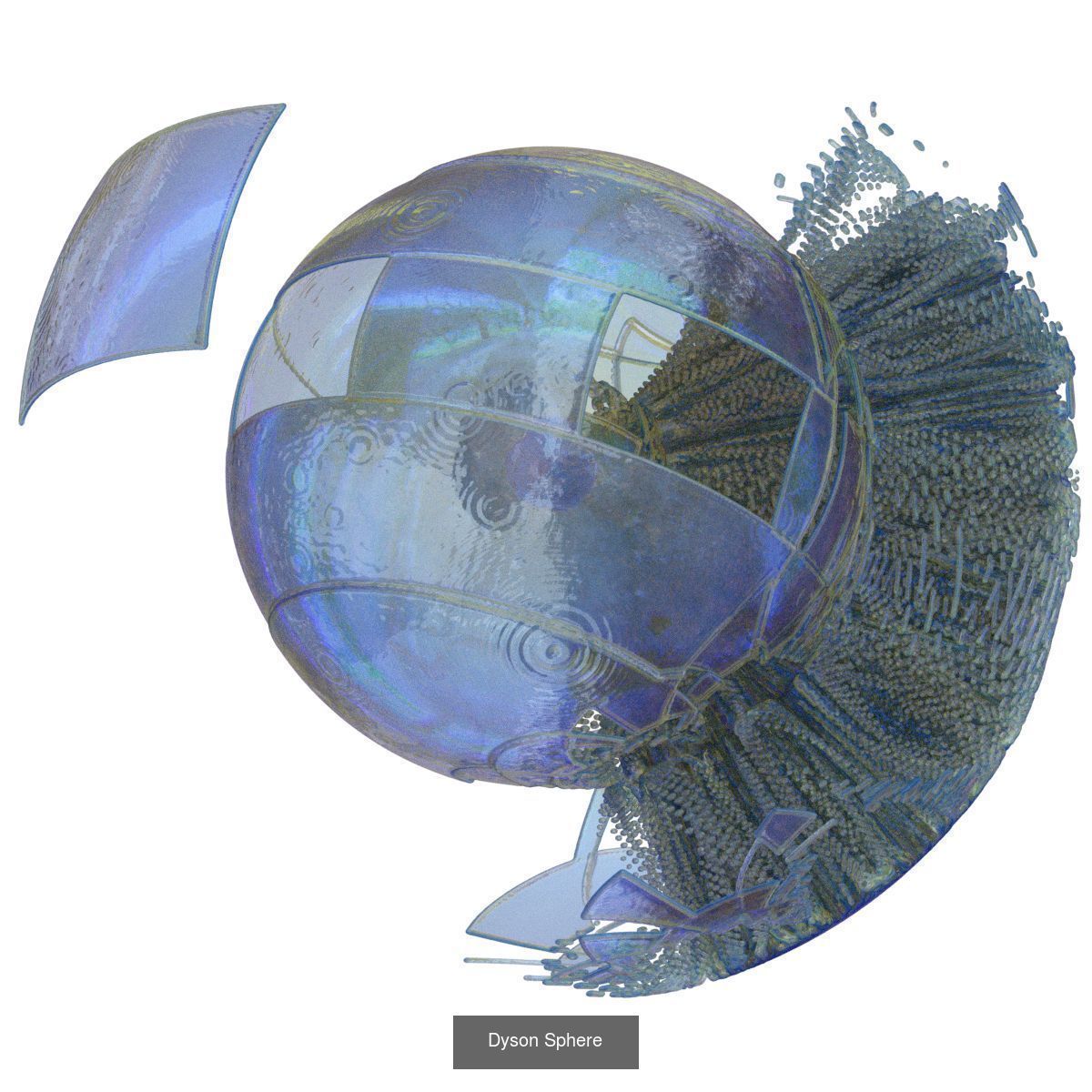 24 Blue Orbs 3D Model Collection | CGTrader