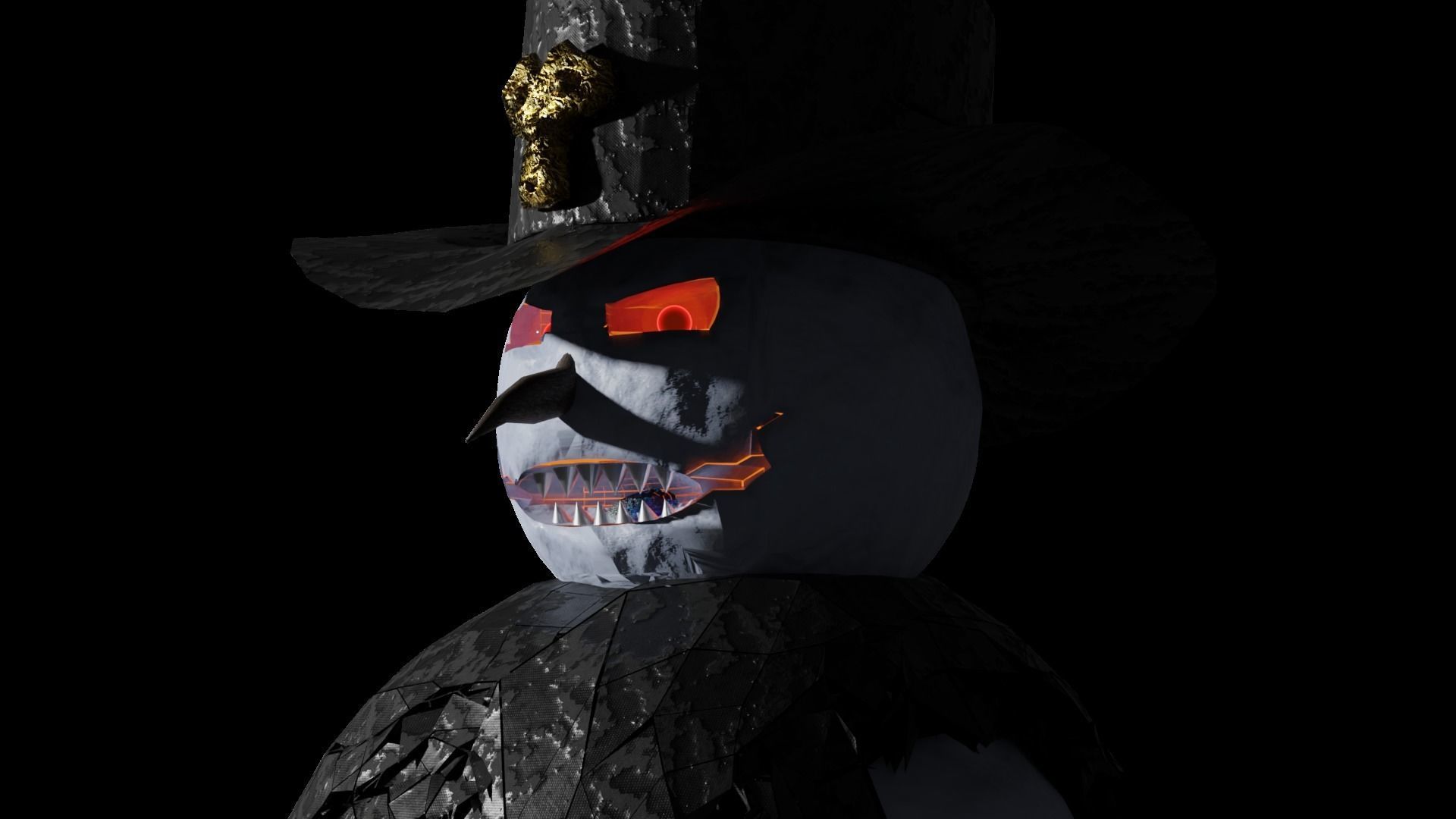 Evil Snowman free 3D model | CGTrader