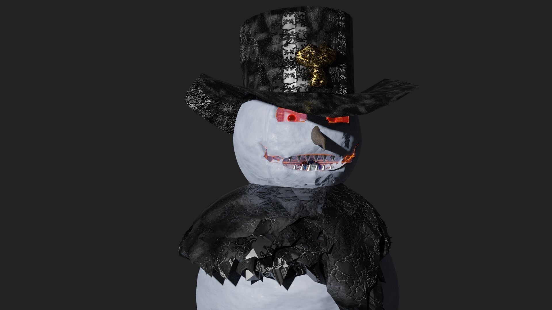 Evil Snowman free 3D model | CGTrader