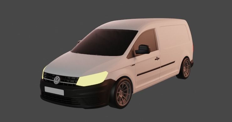 Volkswagen caddy 3D model | CGTrader