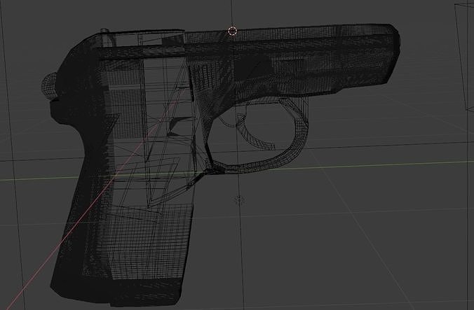 3D model a simple makarov pistol VR / AR / low-poly | CGTrader