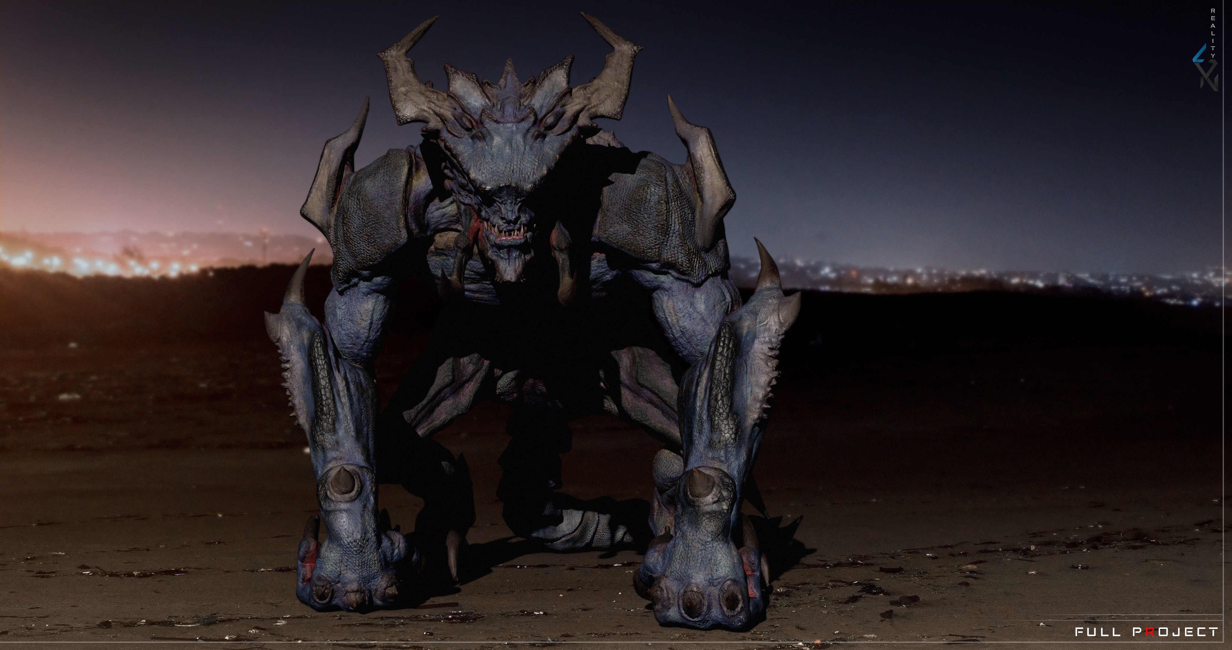 Free Creature Rig - Project free 3D model rigged | CGTrader