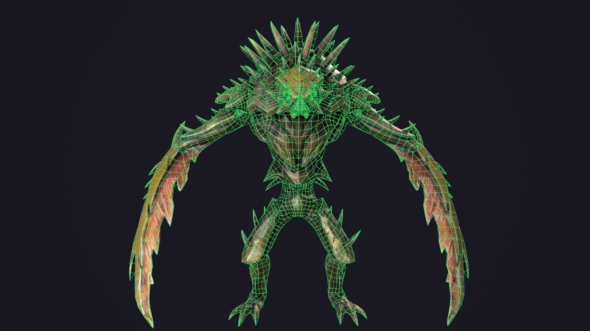 3D model Spike monster VR / AR / low-poly | CGTrader