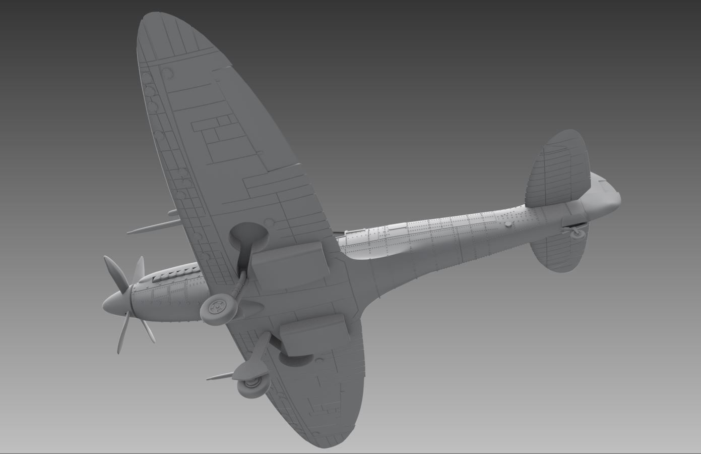 Spitfire scale model 3D model 3D printable | CGTrader