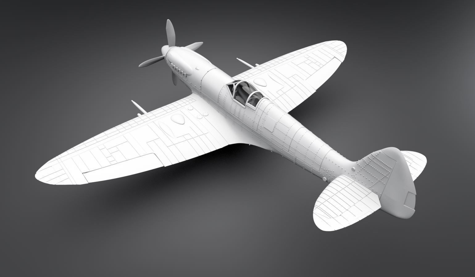 Spitfire scale model 3D model 3D printable | CGTrader