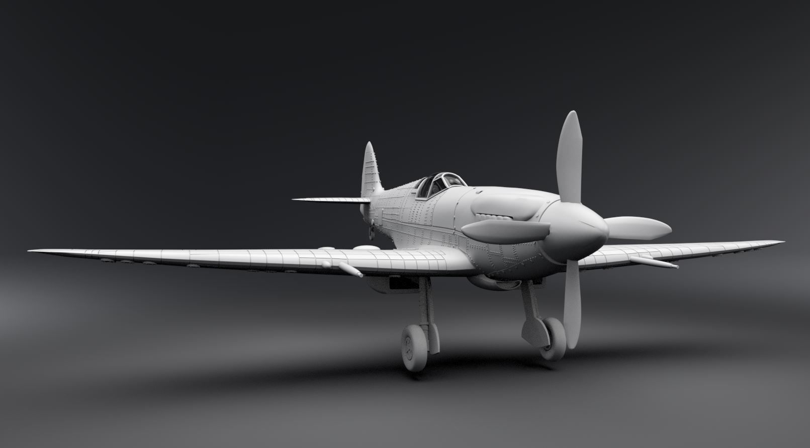 Spitfire scale model 3D model 3D printable | CGTrader