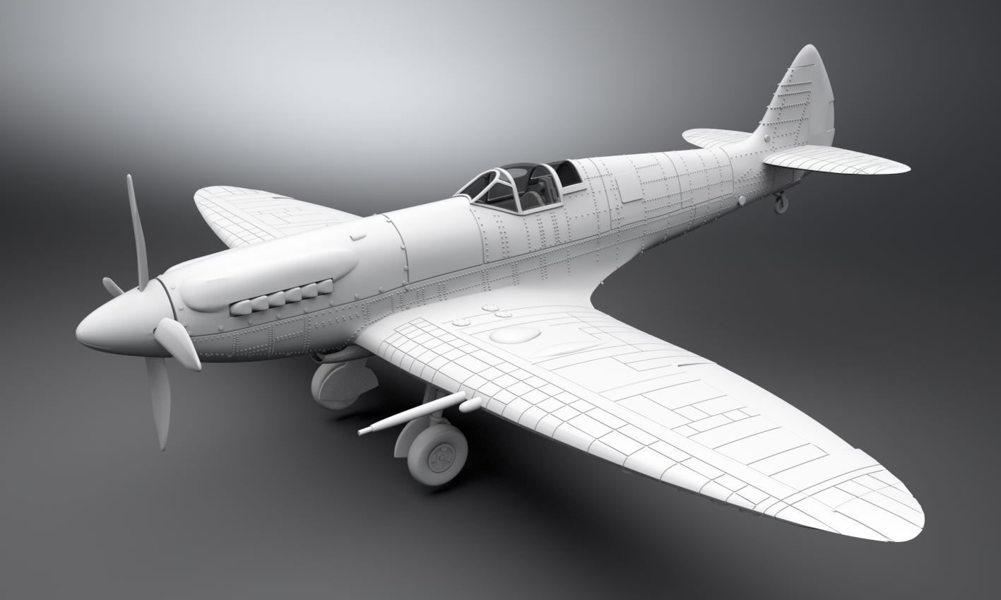 Spitfire scale model 3D model 3D printable | CGTrader