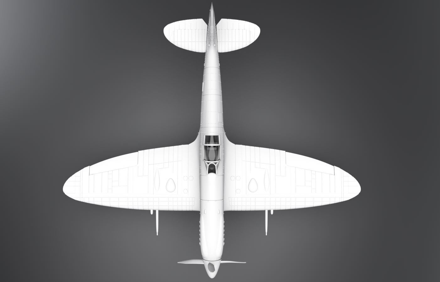 Spitfire scale model 3D model 3D printable | CGTrader