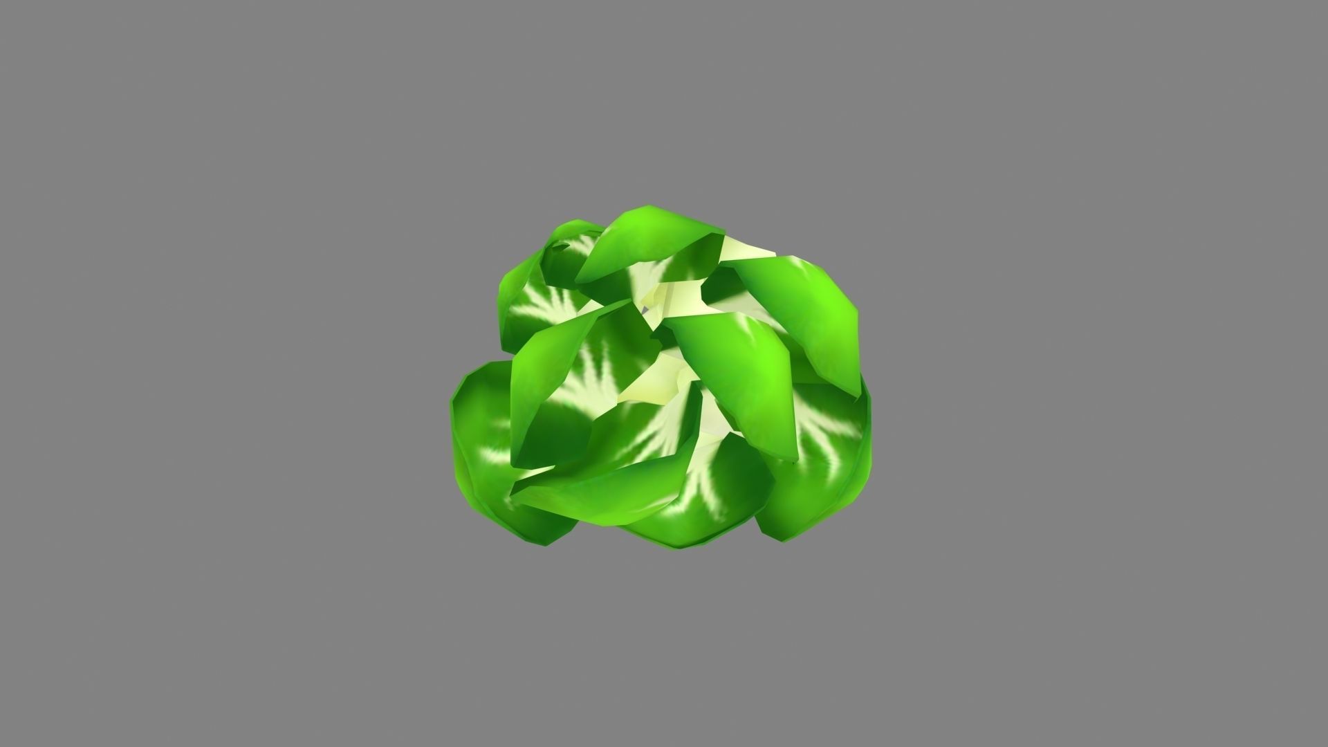 3D model Cartoon green cabbage VR / AR / low-poly | CGTrader