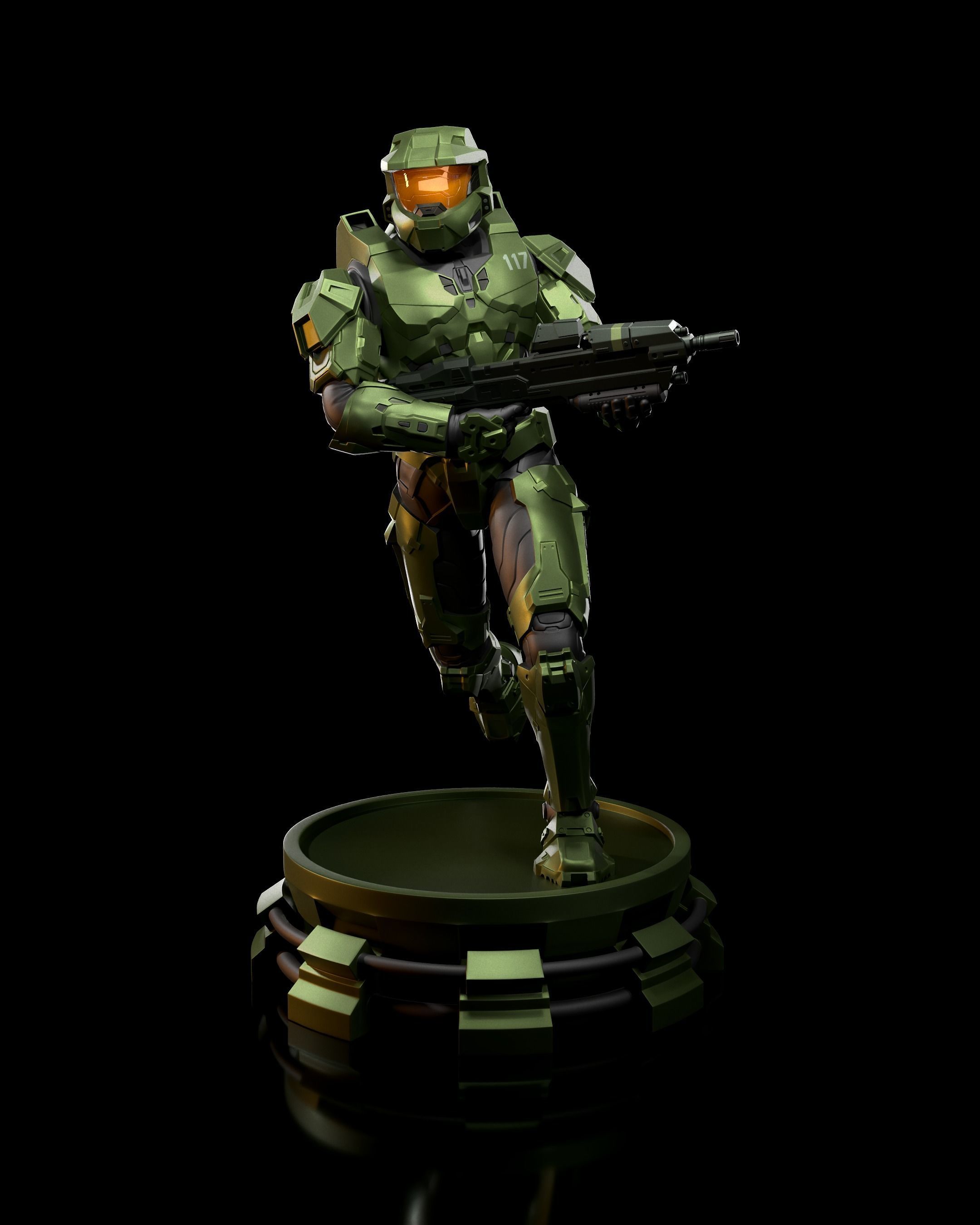 Master Chief 3D model 3D printable | CGTrader