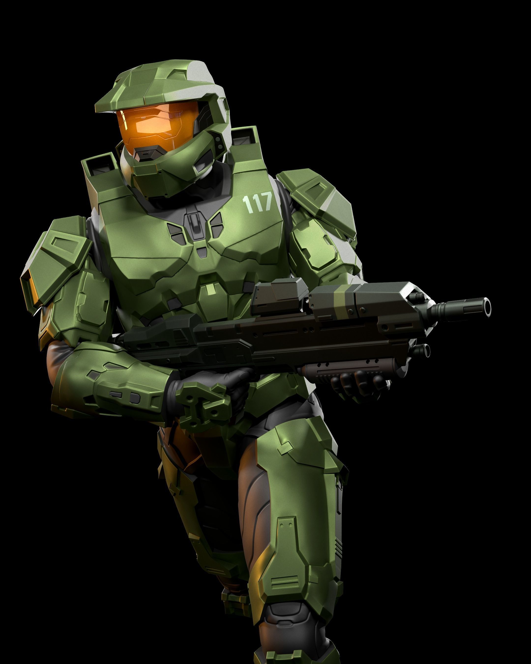 Master Chief 3D model 3D printable | CGTrader