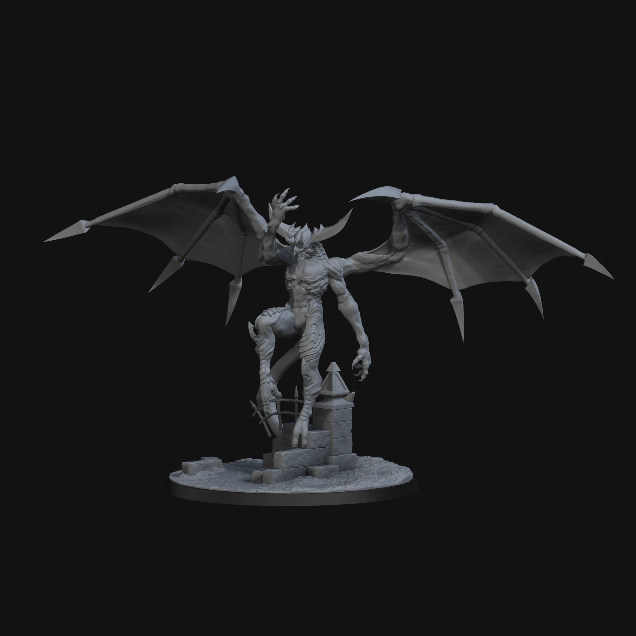 Diabolos Devil from Final Fantasy VIII 3D Print Miniature 3D model 3D ...