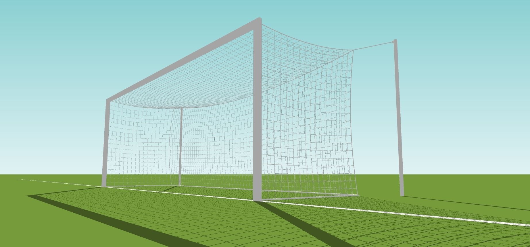 Realistic football goal or soccer goal 3D model | CGTrader