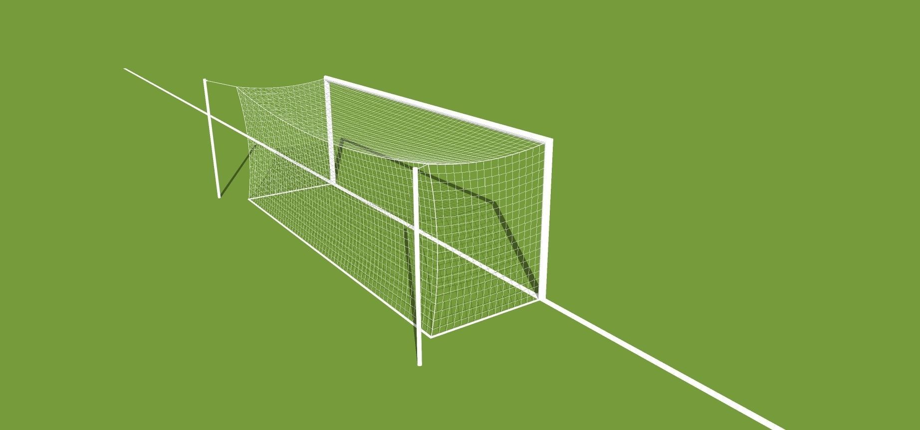 Realistic football goal or soccer goal 3D model | CGTrader