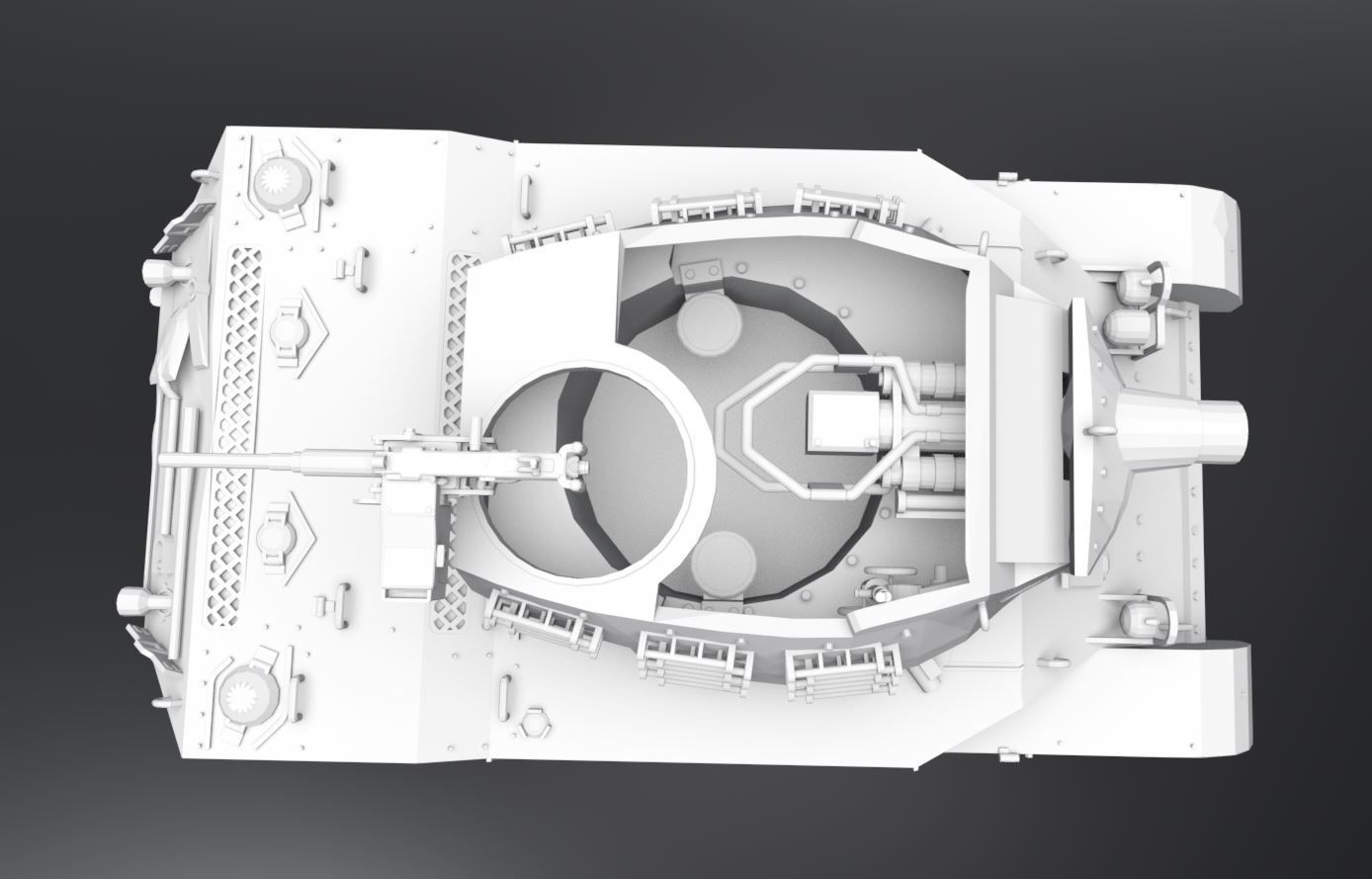 M8 Scott Scale model 3D model 3D printable | CGTrader