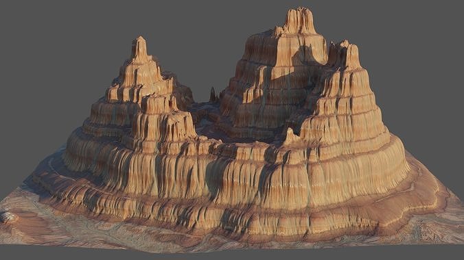 8K Detailed Cliff Landscape 3D model | CGTrader