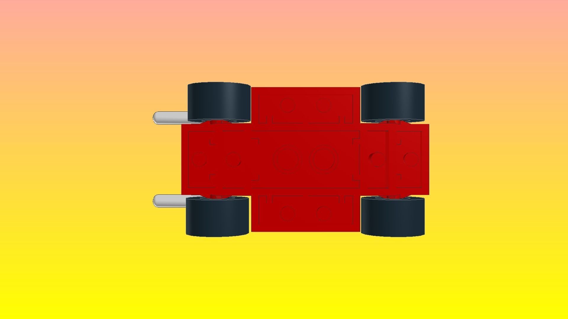 Lego Car Model 6436 3D model | CGTrader