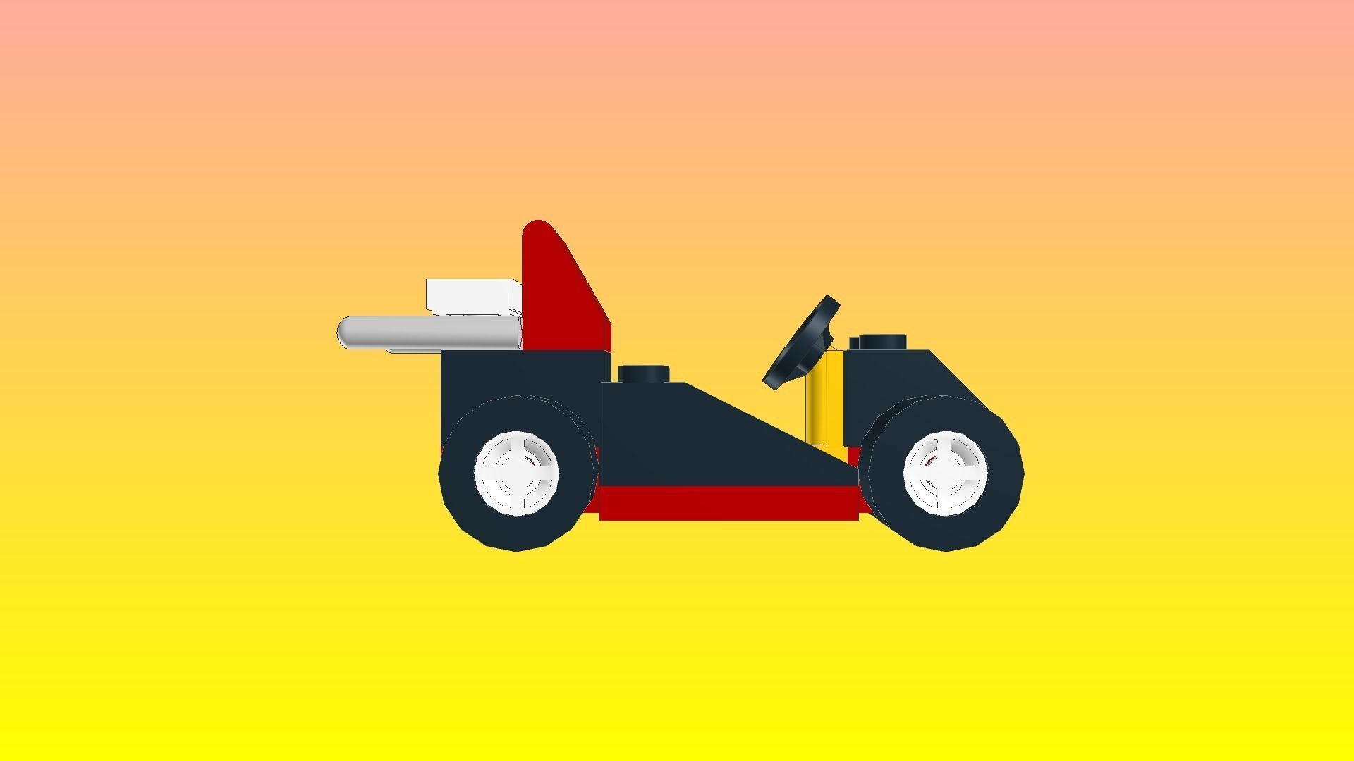 Lego Car Model 6436 3D model | CGTrader