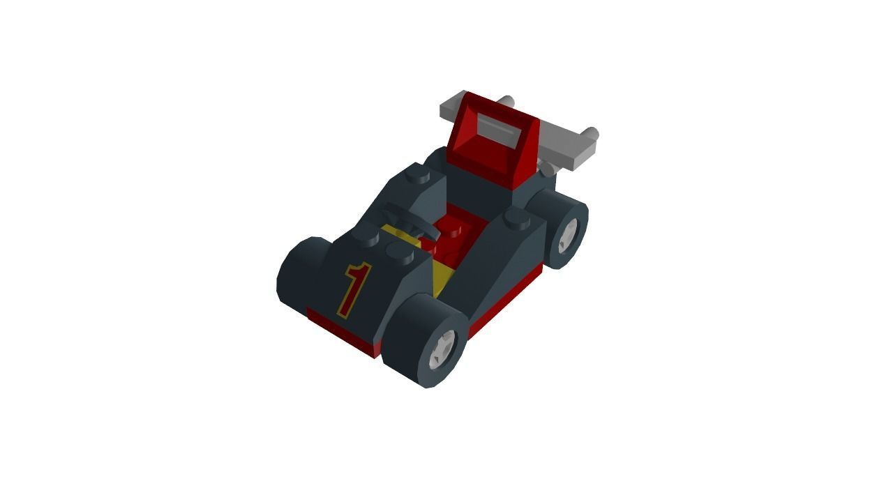 Lego Car Model 6436 3D model | CGTrader