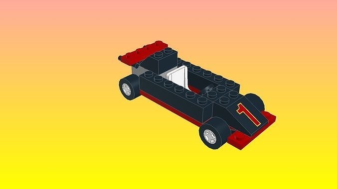 Lego Sportcar Model 6432 3D model | CGTrader