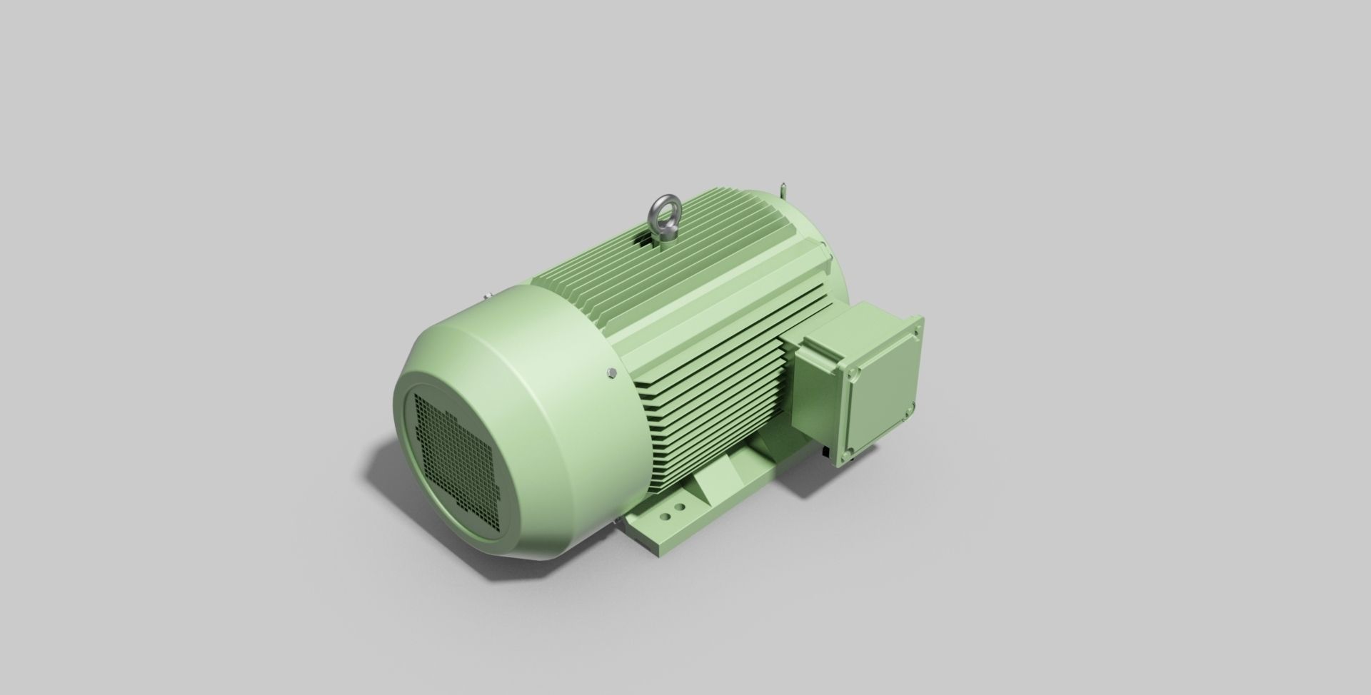 315M-B3 Left 2-Pole - Electric Motor - Free 3D CAD Model 3D model ...