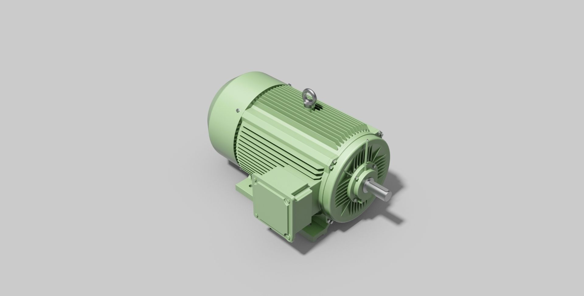 315M-B3 Left 2-Pole - Electric Motor - Free 3D CAD Model 3D model ...