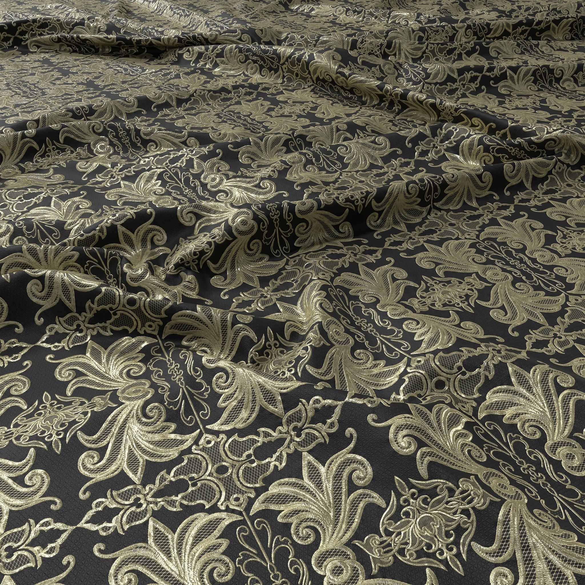 Lace Embroidery 08 - 4K - PBR - PNG - SBSAR Texture | CGTrader
