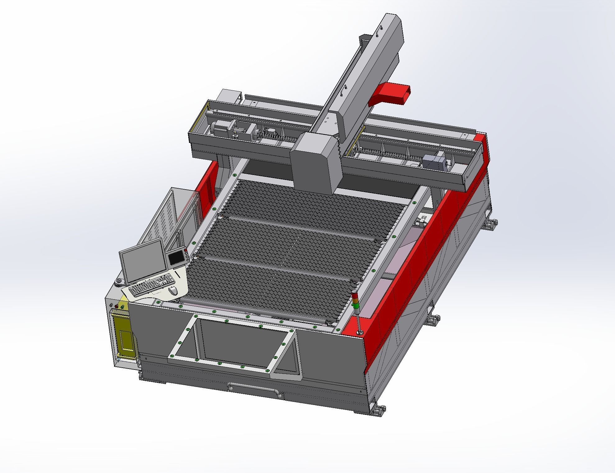 Laser cutting machine 3D model | CGTrader