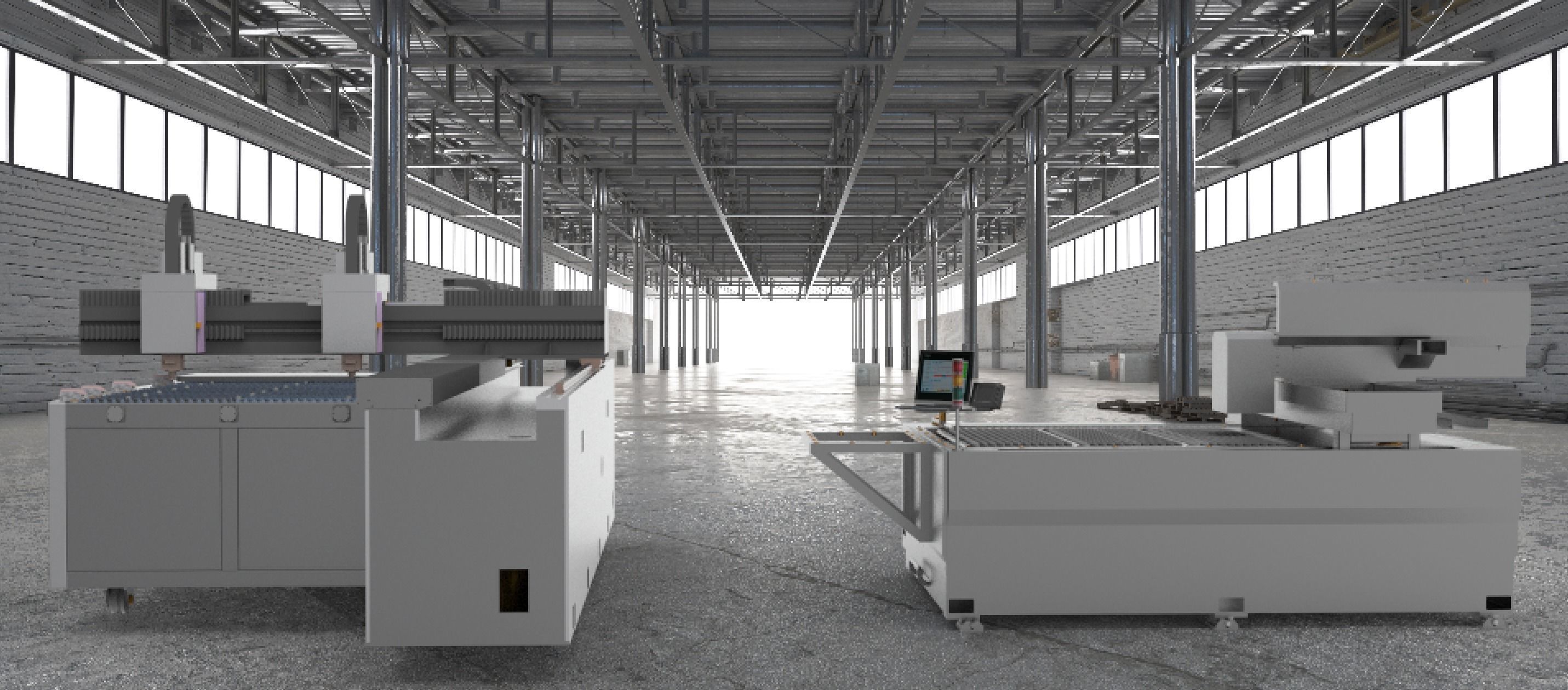 Laser cutting machine 3D model | CGTrader