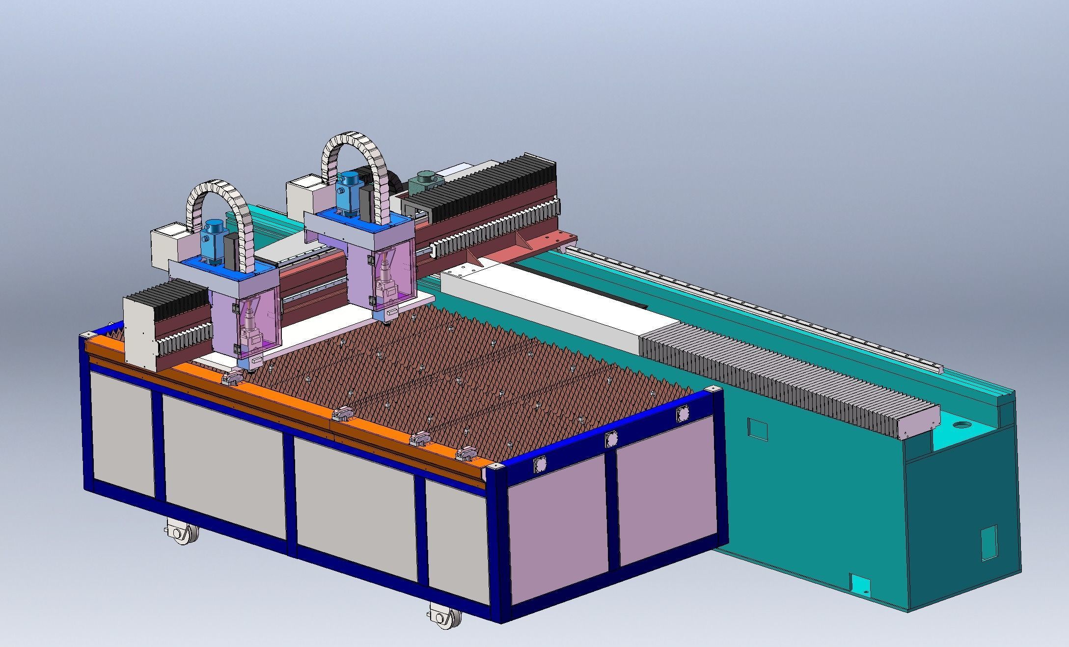 Laser cutting machine 3D model | CGTrader