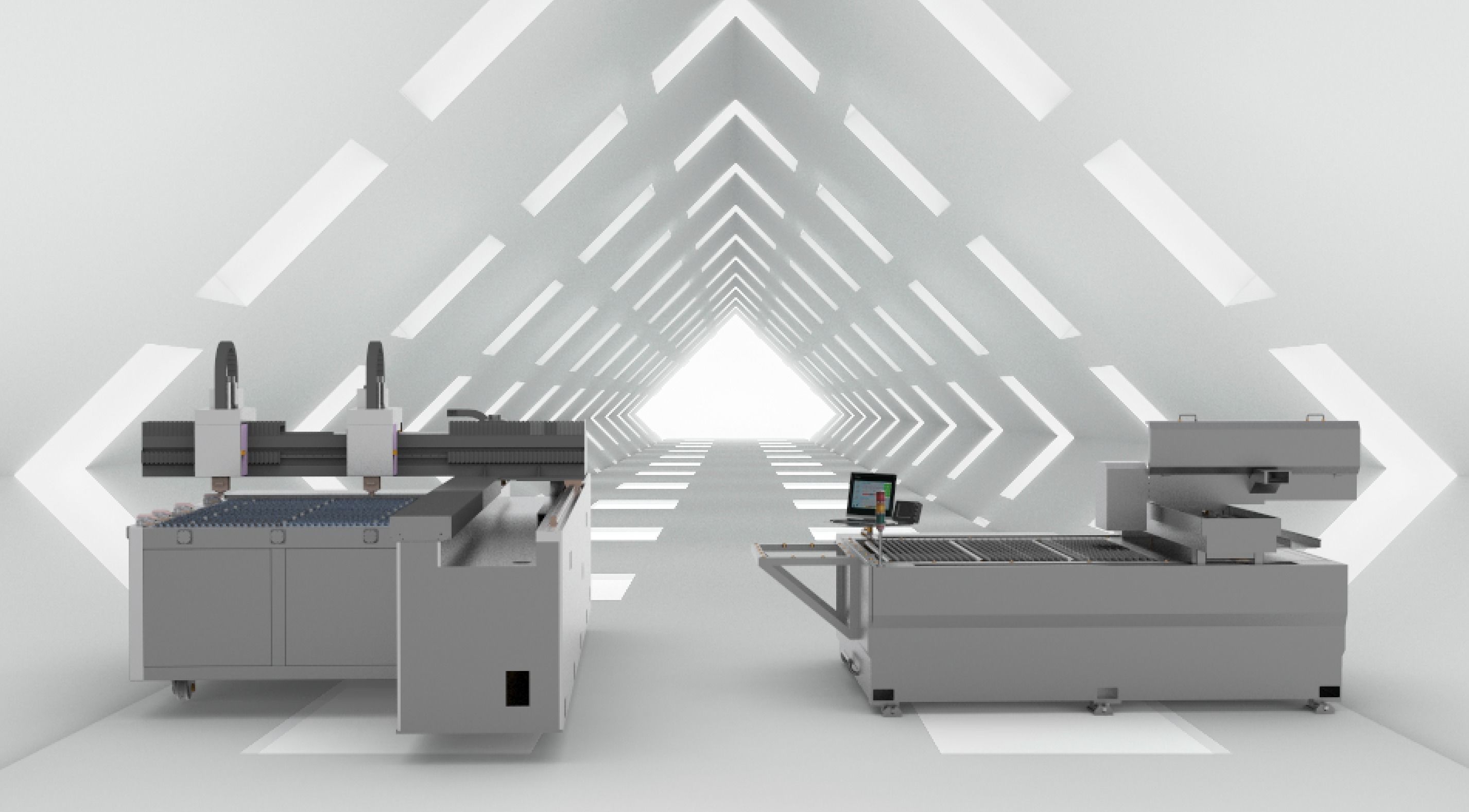 Laser cutting machine 3D model | CGTrader