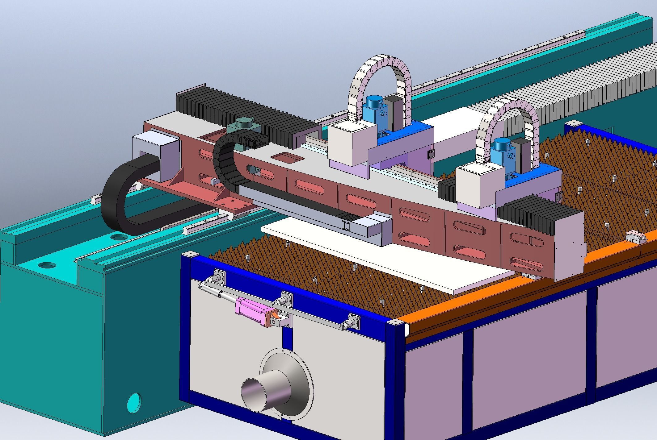 Laser cutting machine 3D model | CGTrader