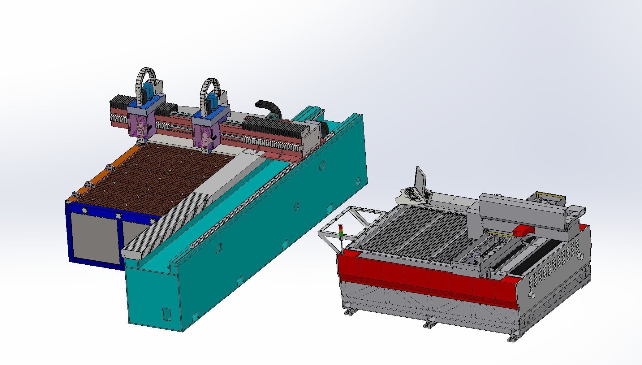 Laser cutting machine 3D model | CGTrader