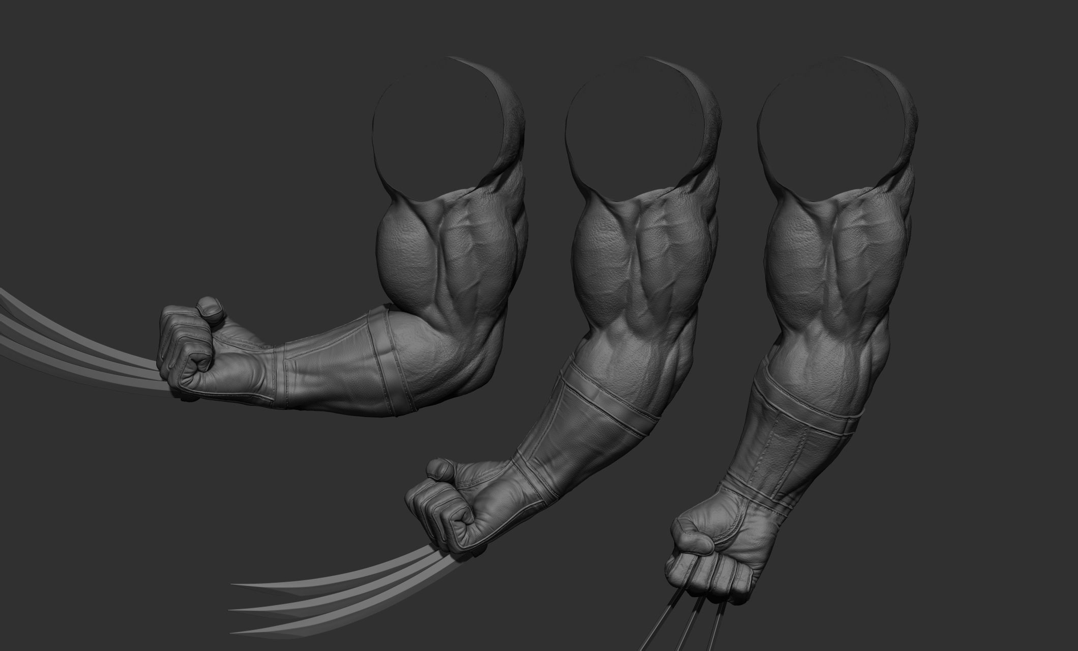 Wolverine arm free 3D model | CGTrader