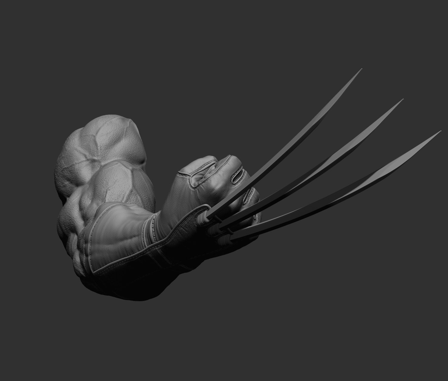 Wolverine arm free 3D model | CGTrader